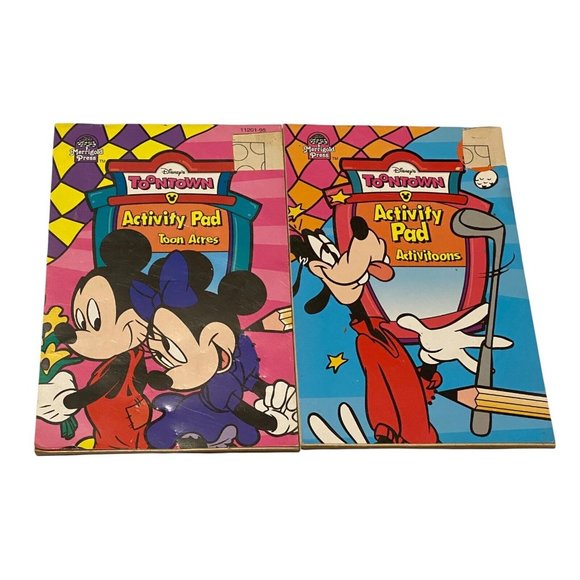 Disney | Toys | Walt Disneys Toontown Activity Pad Coloring Book 995 ...